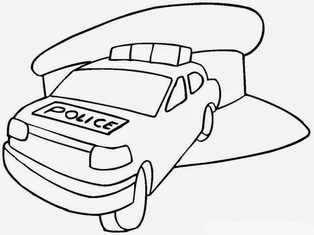 Mewarnai Gambar Mobil Polisi - Mewarnai Gambar