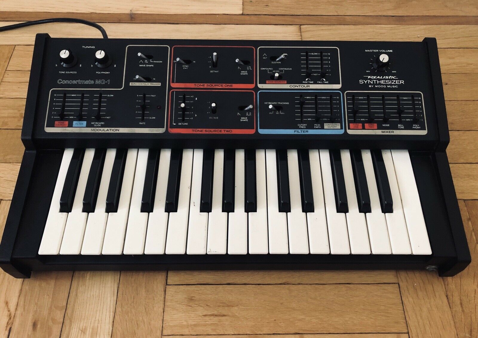 MATRIXSYNTH: Realistic Synthesizer Concertmate MG-1 By Moog 1981 Analog ...