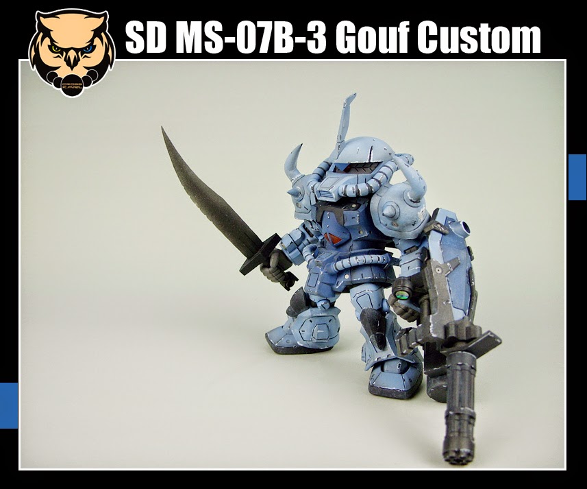 Gundam Family: SD MS-07B-3 "Gouf Custom" Custom Build