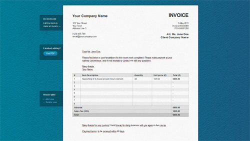 Free Online Invoice Creator - Digi Arc