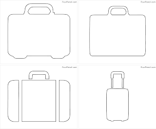 Four Coloring: Free printable Suitcase coloring pages for kids