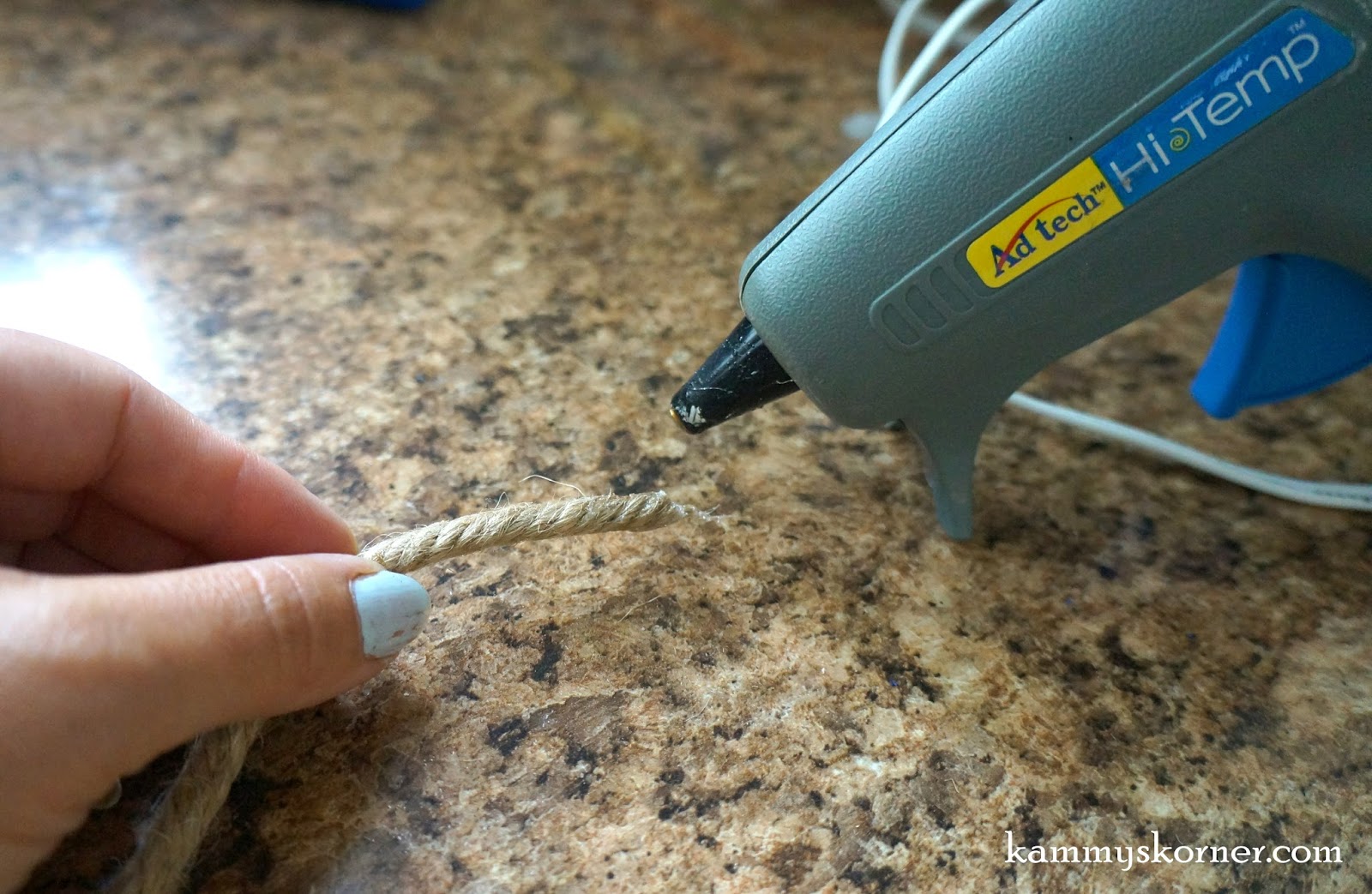 Kammy's Korner: Eagle Dresser With DIY Rope Handles and Barnwood Top