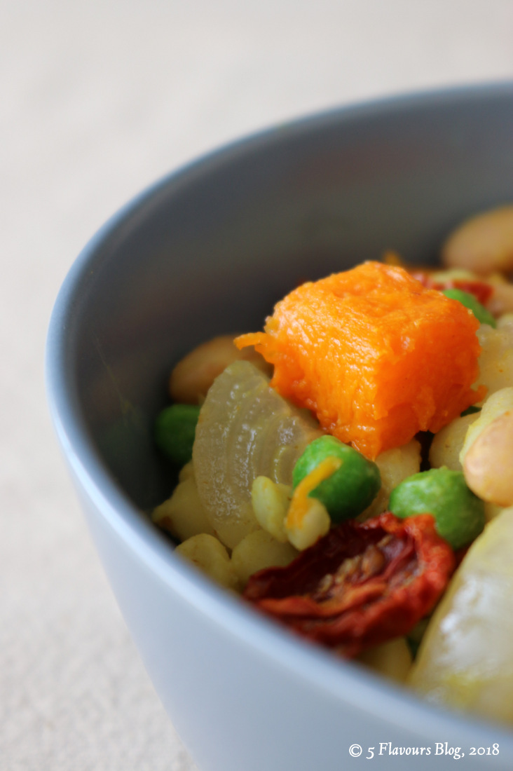 Roasted Veggie Samp & Beans