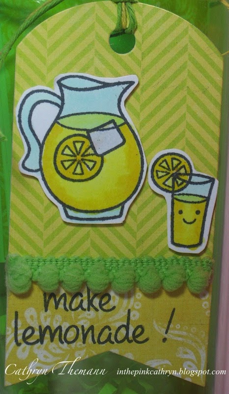 In the Pink, Designs by Cathryn: "Make Lemonade" Gift Set - Tag and Cards