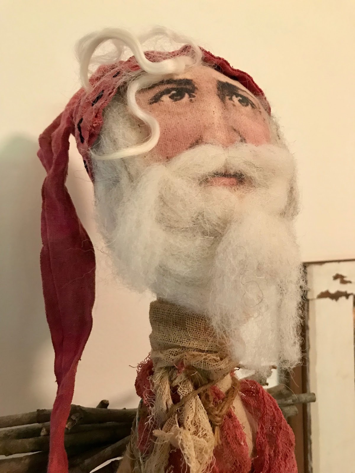Woodstown Whimsies: Father Christmas... Vintage Photo Transfer