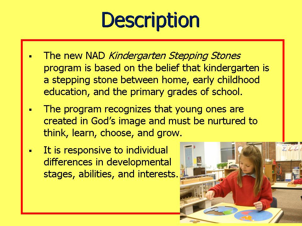 Kindergarten Stepping Stones