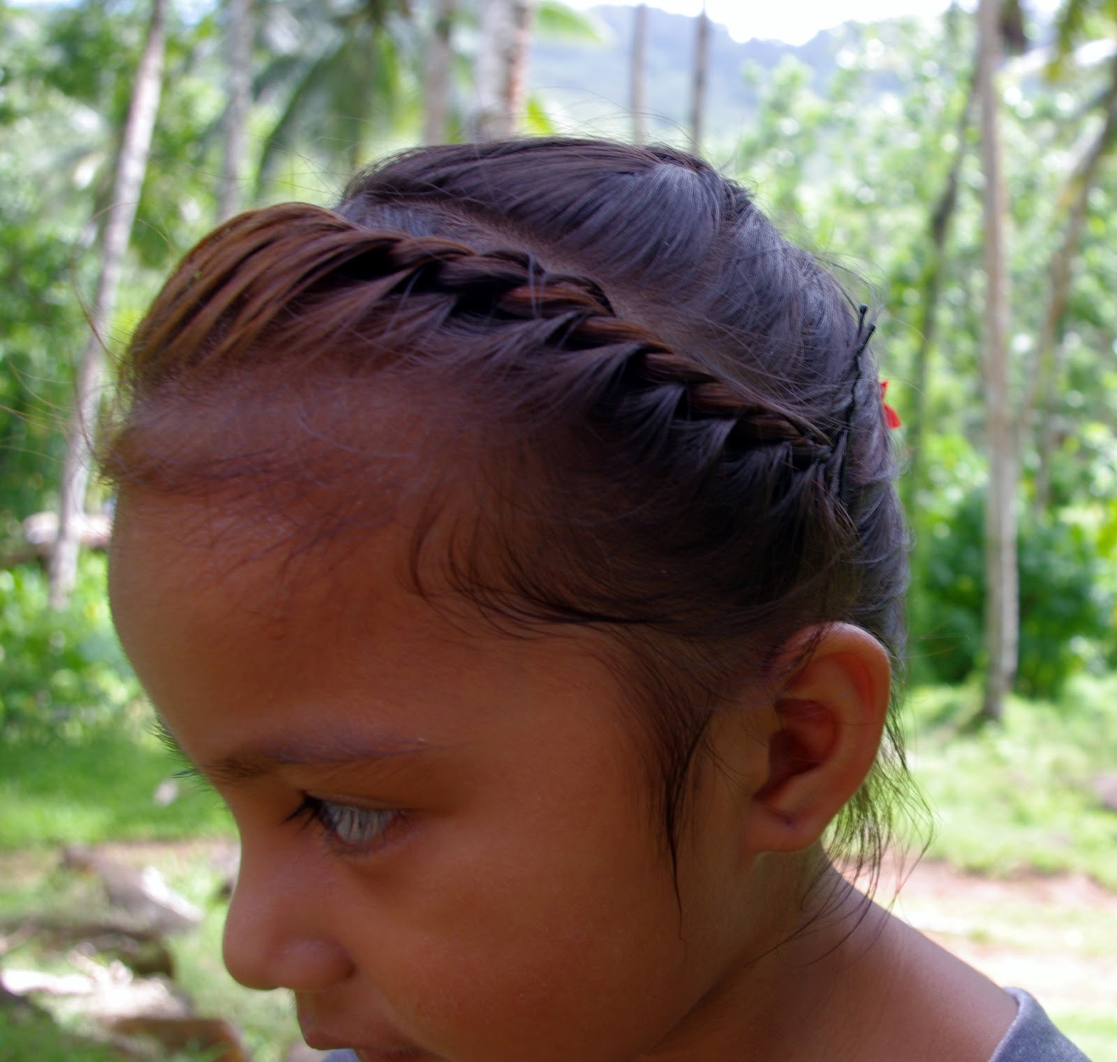 Braids & Hairstyles for Super Long Hair: Micronesian Girl~ Rope Braid Updo