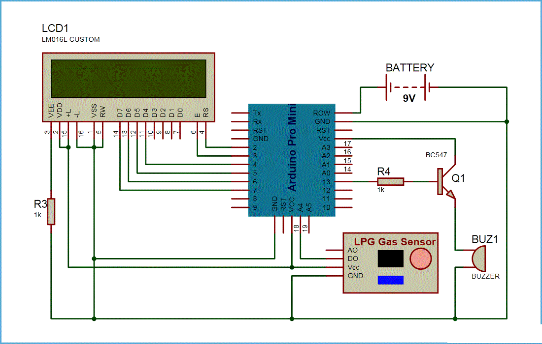 LPG Gas Leakage Detector using Arduino - Mechatronics LAB- Internet Of ...
