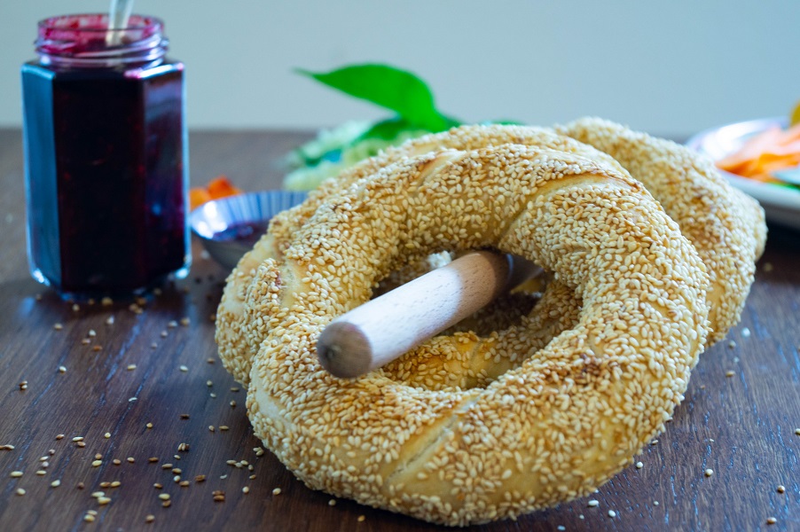 Knusperkabinett: türkische Simit - vegan und super einfach