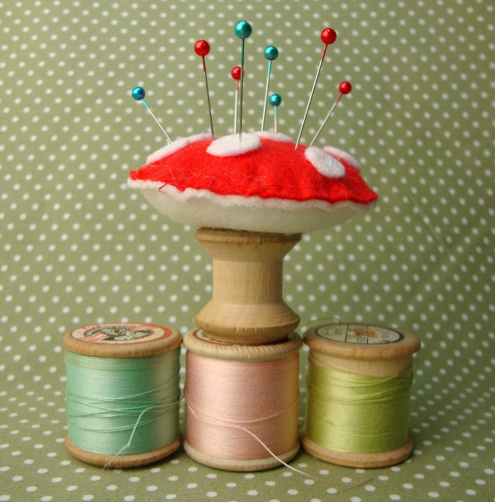Miss Beatrix: A Toadstool Pincushion