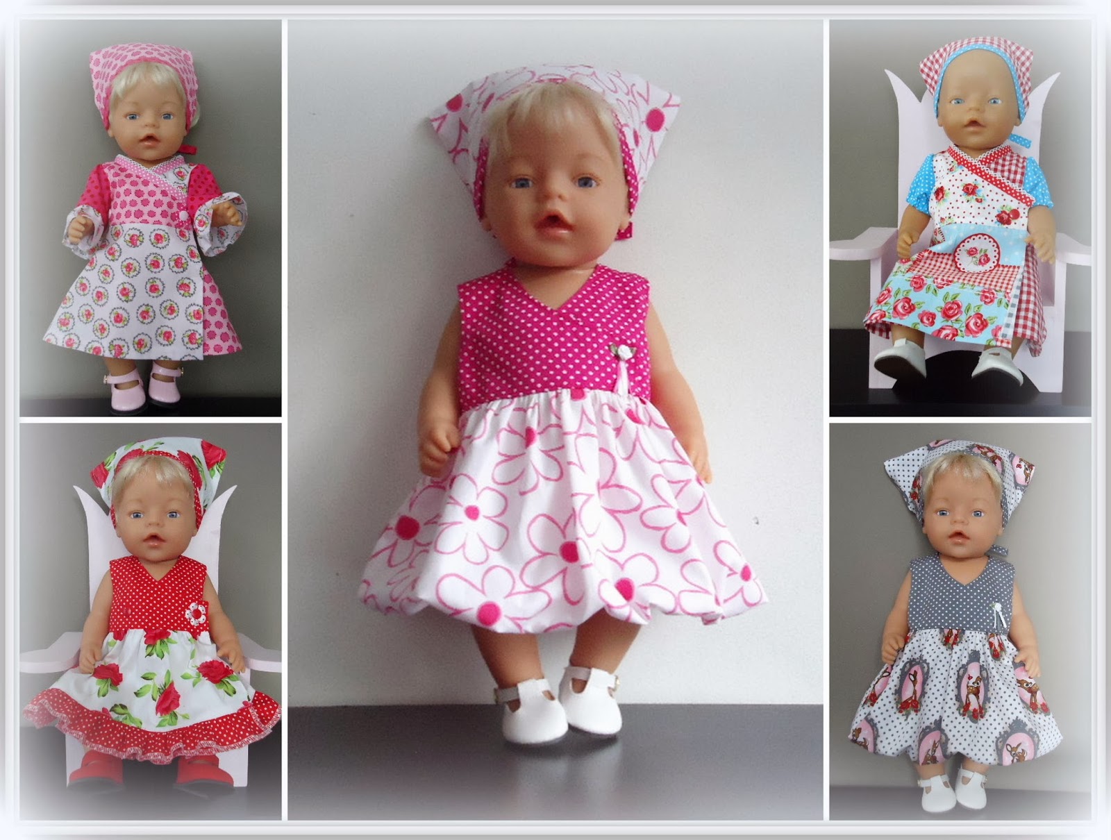 kleding Jetje: Ottobre Tuniek, Rosalie FM, Baby born setjes