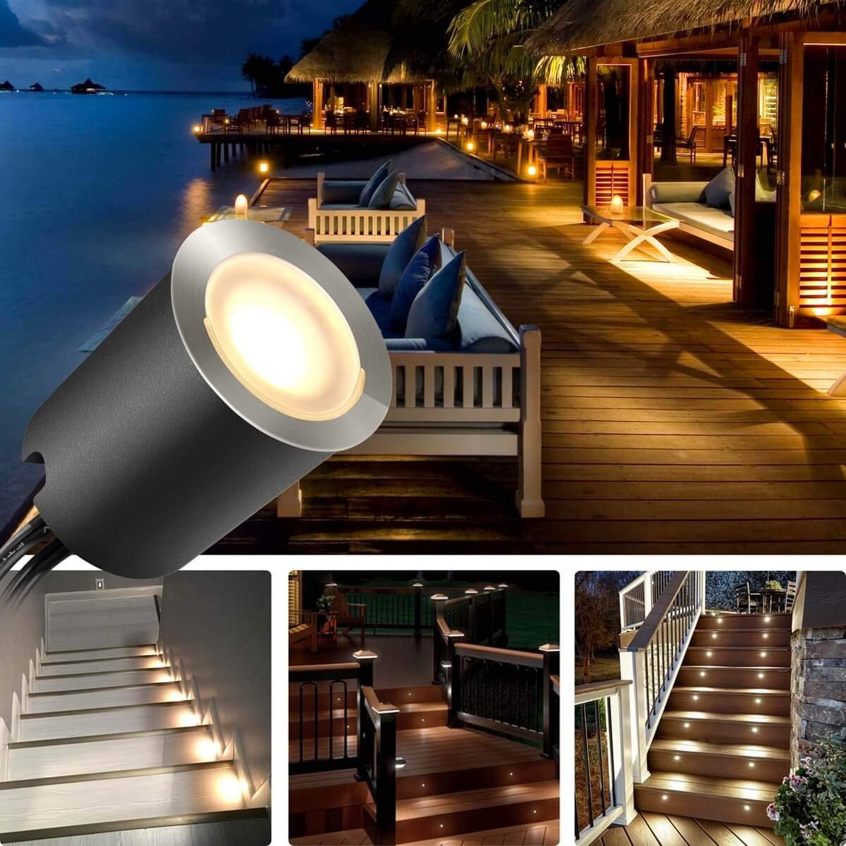 Product Reviews & Tips: Recessed LED Deck Waterproof Light Kits with ...