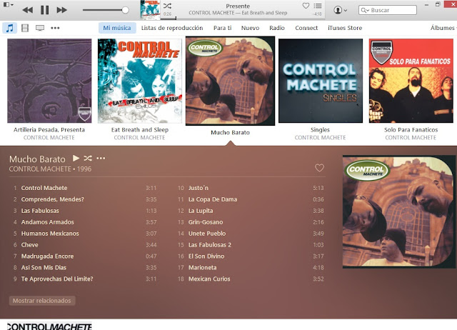 DISCOGRAFIA DE CONTROL MACHETE