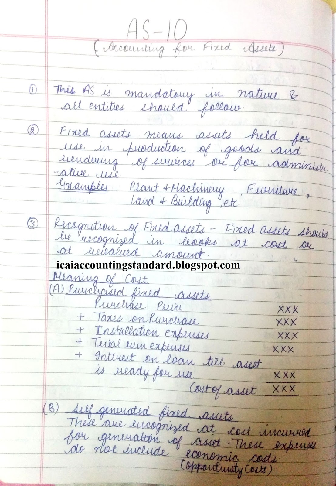 AS 10 - Fixed Assets