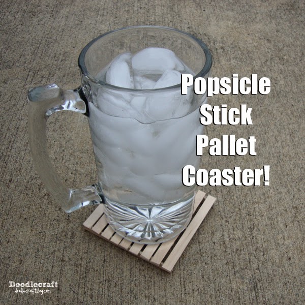 Popsicle Stick Pallet Coaster!