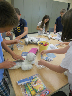 Electrick Canvas: Paper Mache: Mrs. Charles 6th Grade Class