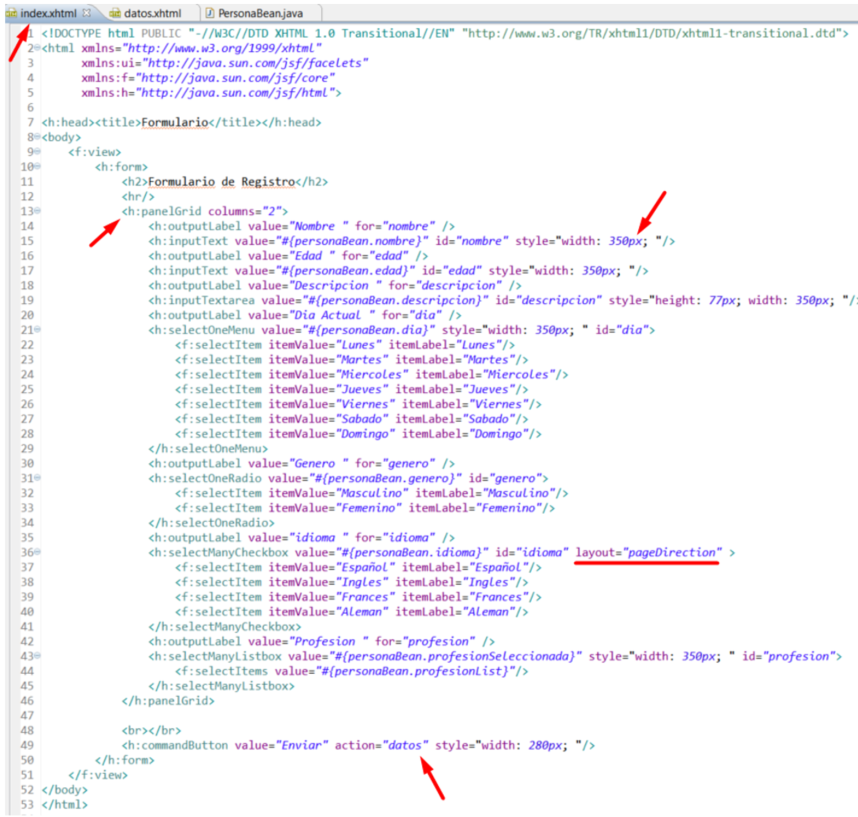 CoDejaVu: Componentes básicos Java Server Faces - JSF