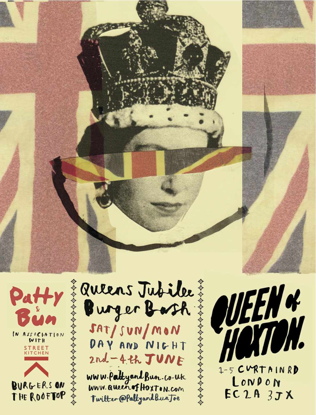 London Pop-ups: Queen's Jubilee Burger Bash with Patty & Bun in Hoxton