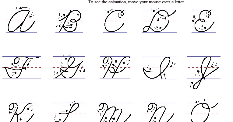 [英語學習] Cursive writing 英語書寫體教學網站及影片 - Carey看世界