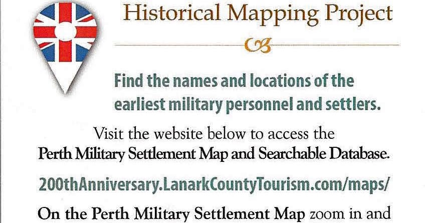Canada's Anglo-Celtic Connections: Perth Military Settlement Map and ...