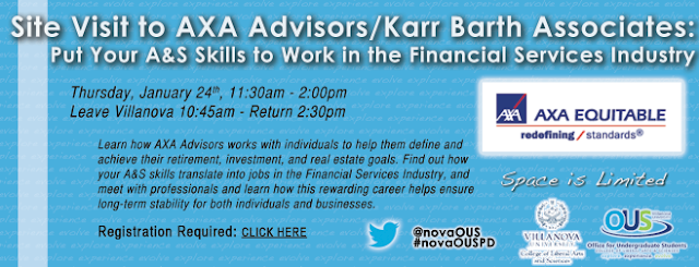 Villanova English: Site Visit to Financial Advisor AXA Advisors / Karr ...