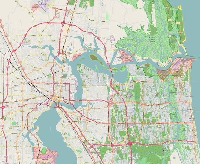Jacksonville, Florida Map
