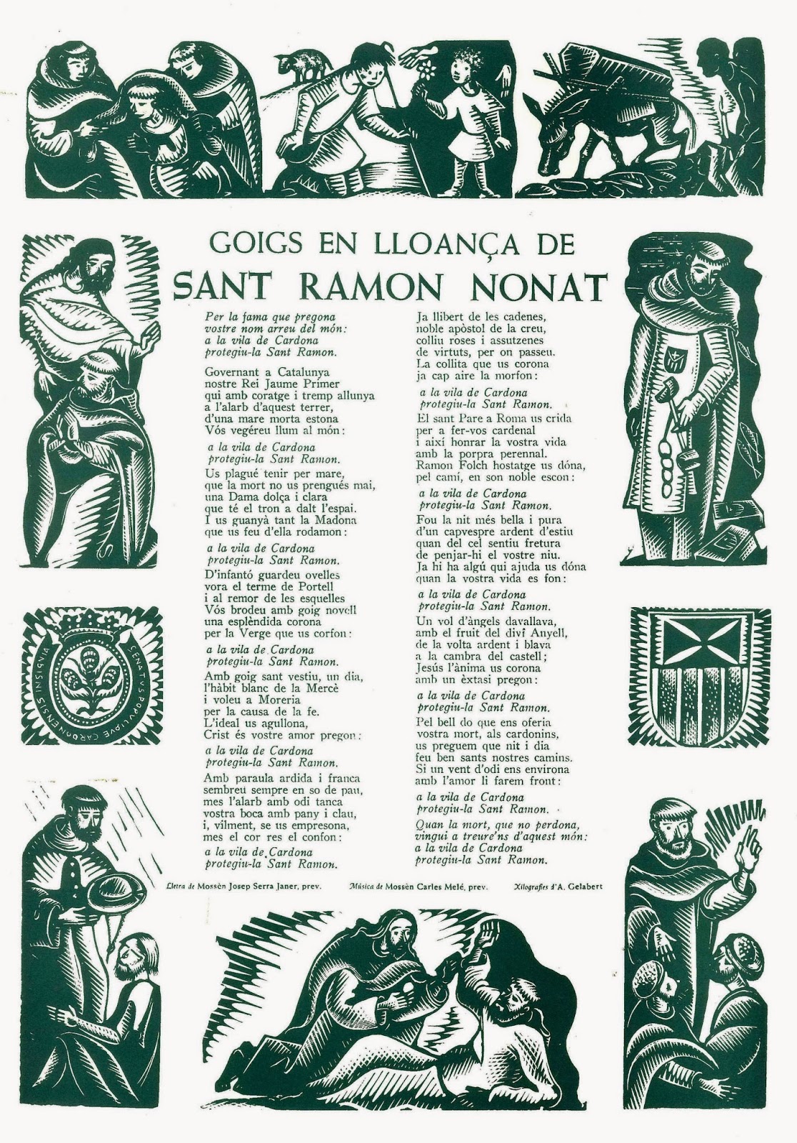 Goigs a sant Ramon Nonat. Cardona (Bages, Barcelona)