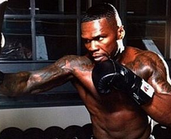 50 Cent shows off his toned body