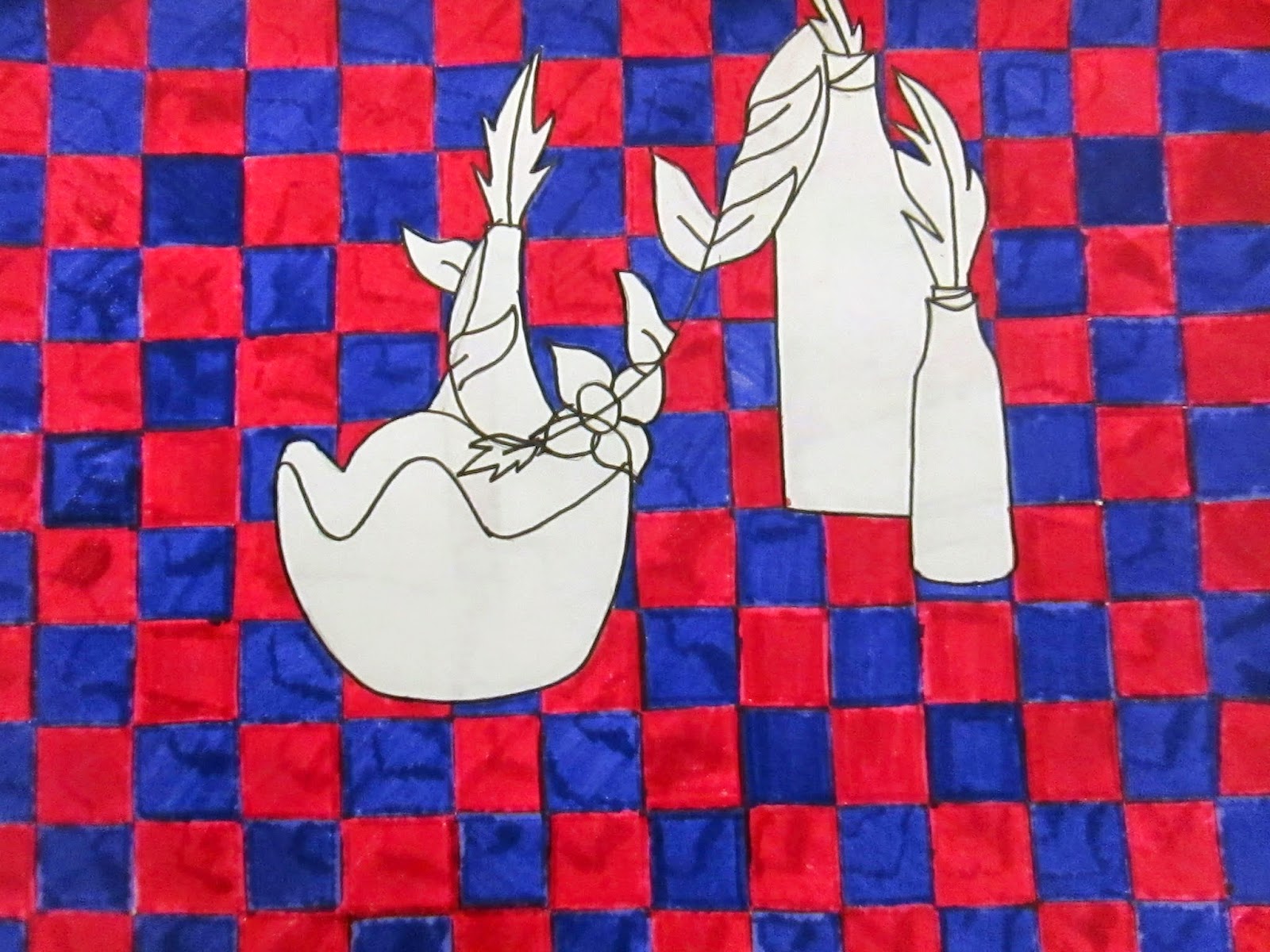 Art at Leestown: 4th quarter positive and negative still life drawings