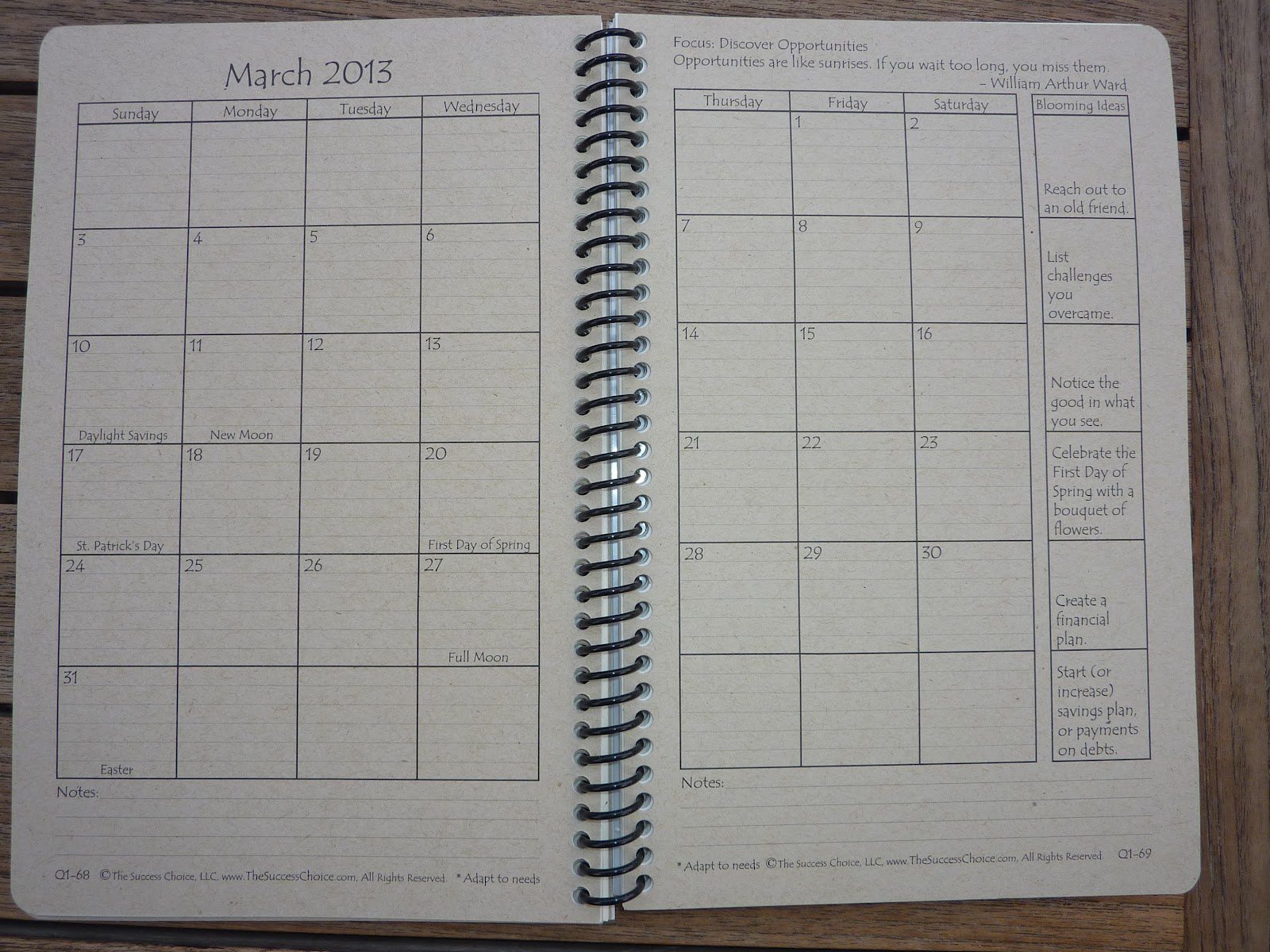 Plannerisms: Woman's Success Choice Planner 2013: new format and features!