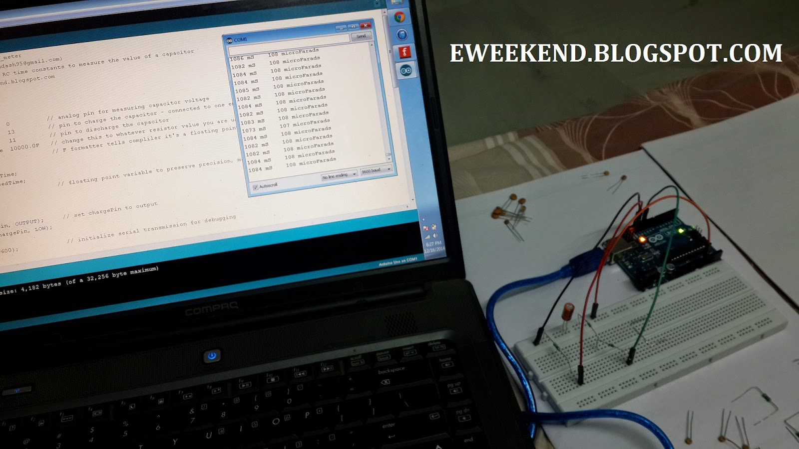 Measure the capacitance of any capacitor [ARDUINO] ~ Dash Electro