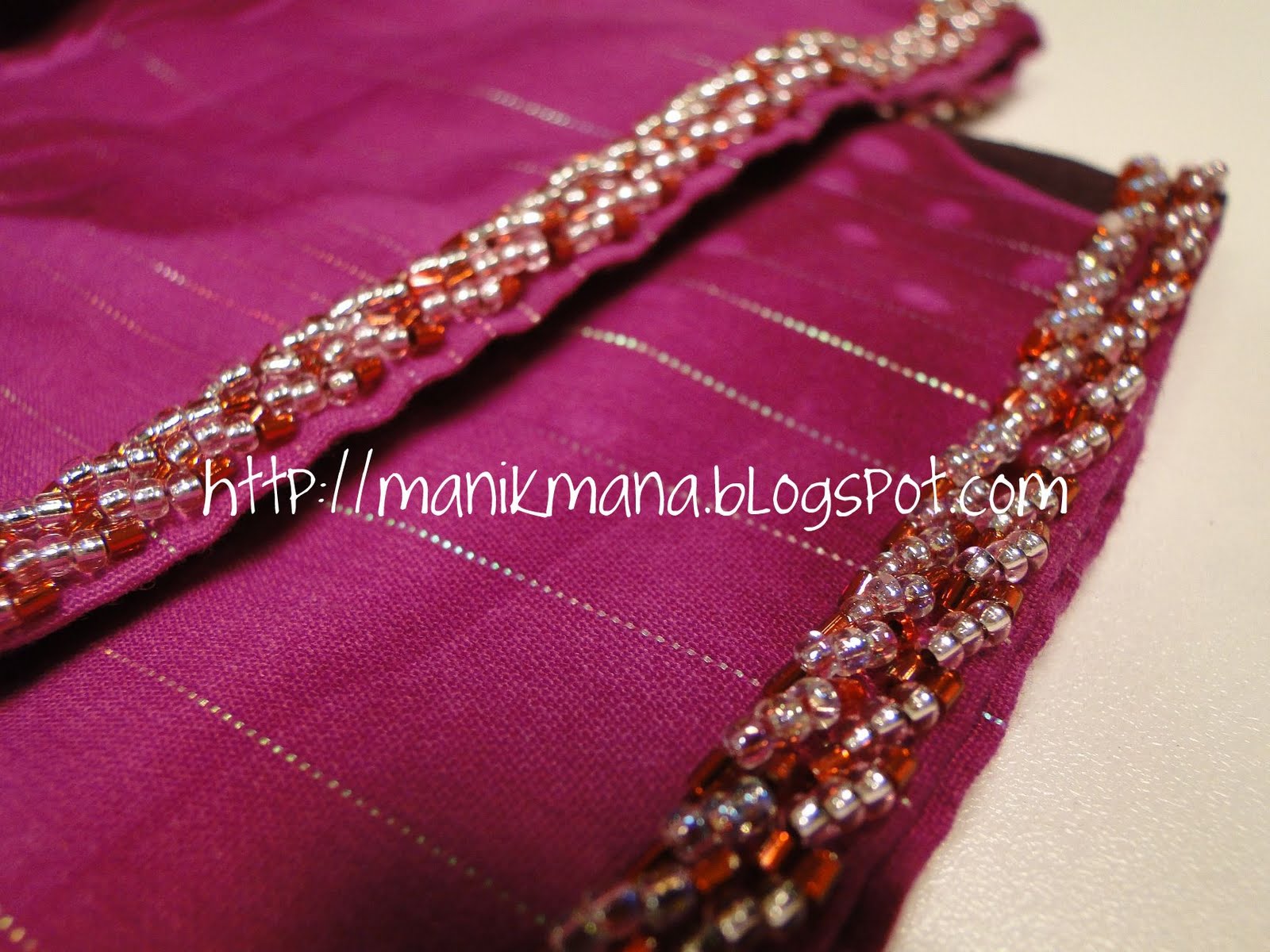 manik yg simple | jahitan manik ♥ muzzee ♥