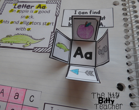 Interactive Alphabet Journal | The Itty Bitty Teacher