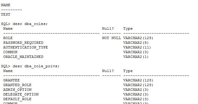 Anil Bandi's ORACLE DBA : User_Roles