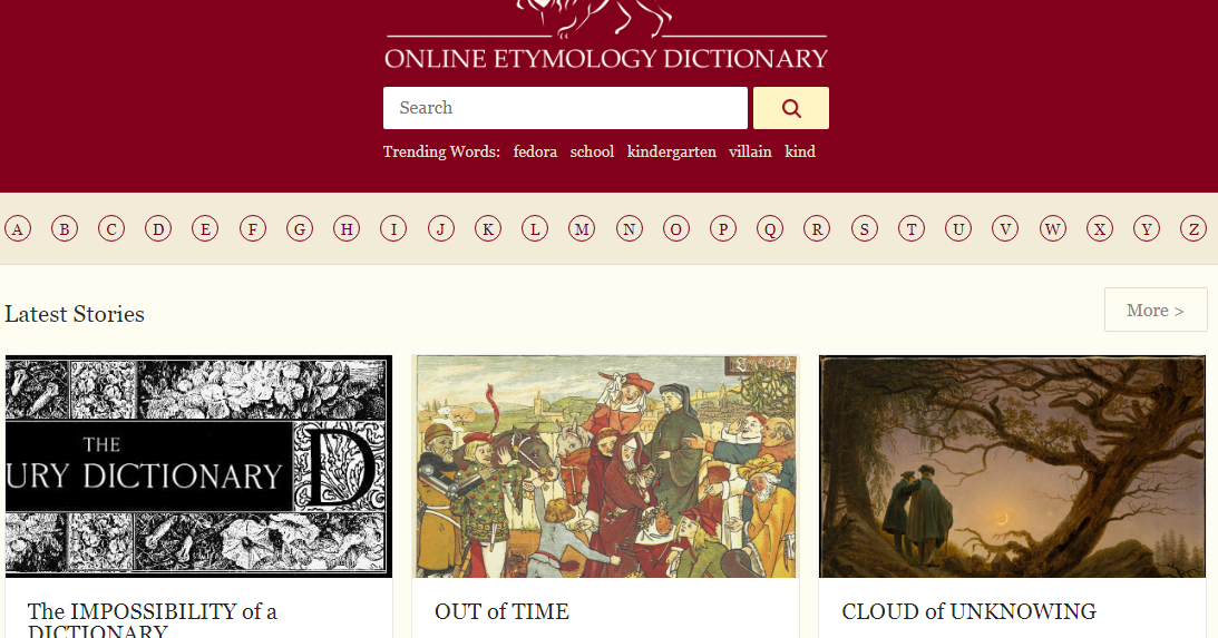 English Elda: Etymonline.com Online Etymology Dictionary