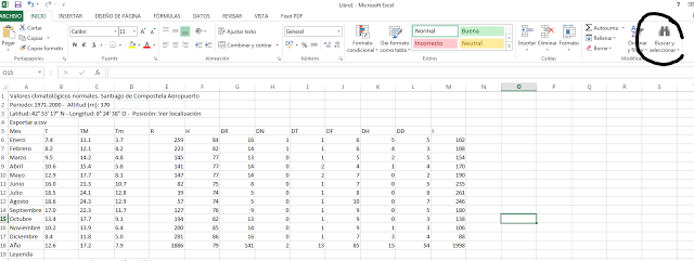 Tecnología en la ESO: Practica excel: climograma