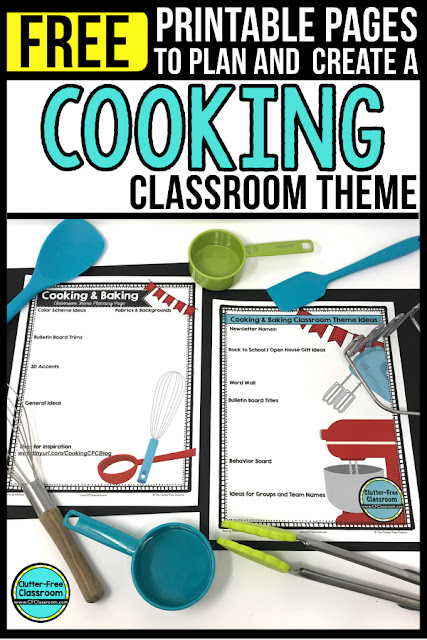 Cooking Themed Classroom - Ideas & Printable Classroom Decorations ...