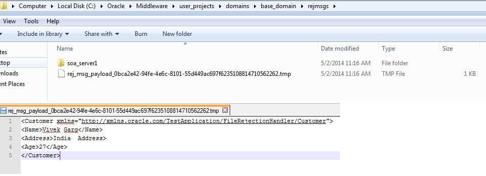 Soa 11g File Rejection Handler Part 1 File Adapter Error Handling Oracle Fusion