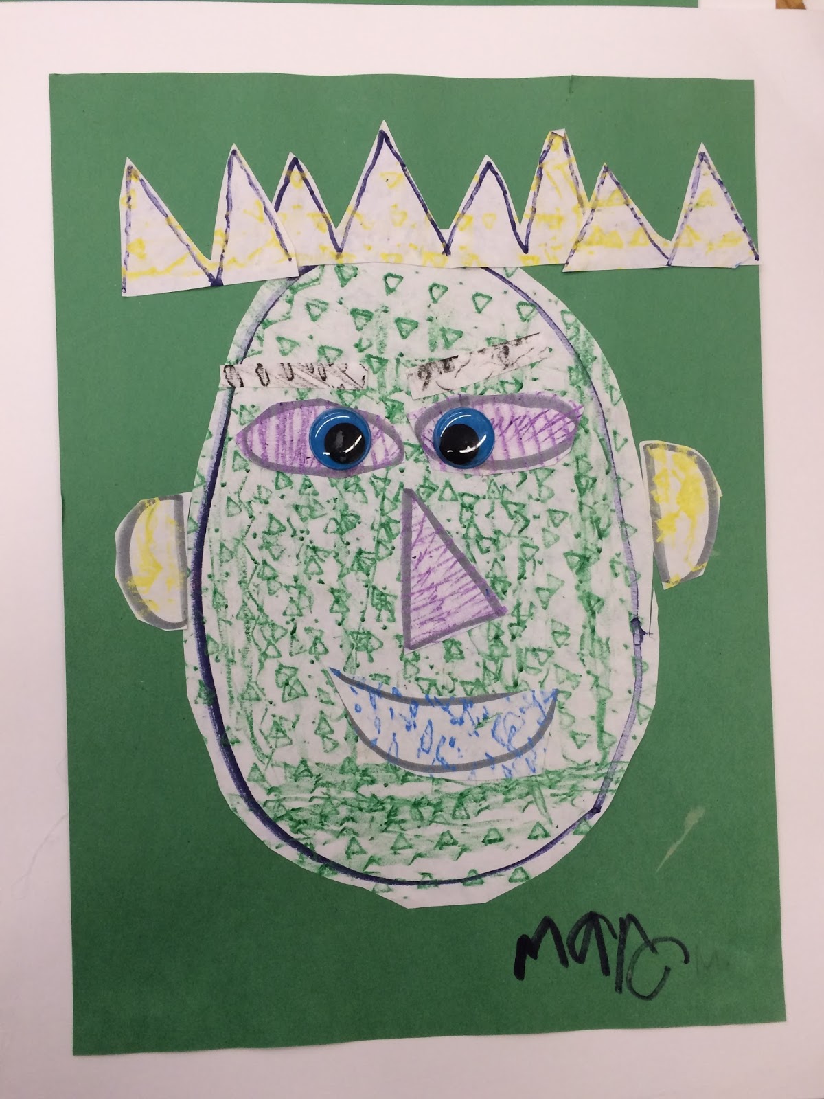 Ms. C's Artroom: Textured Portraits