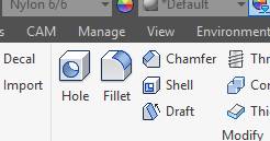 Ribbon Tab Autodesk Inventor Profesional 2019