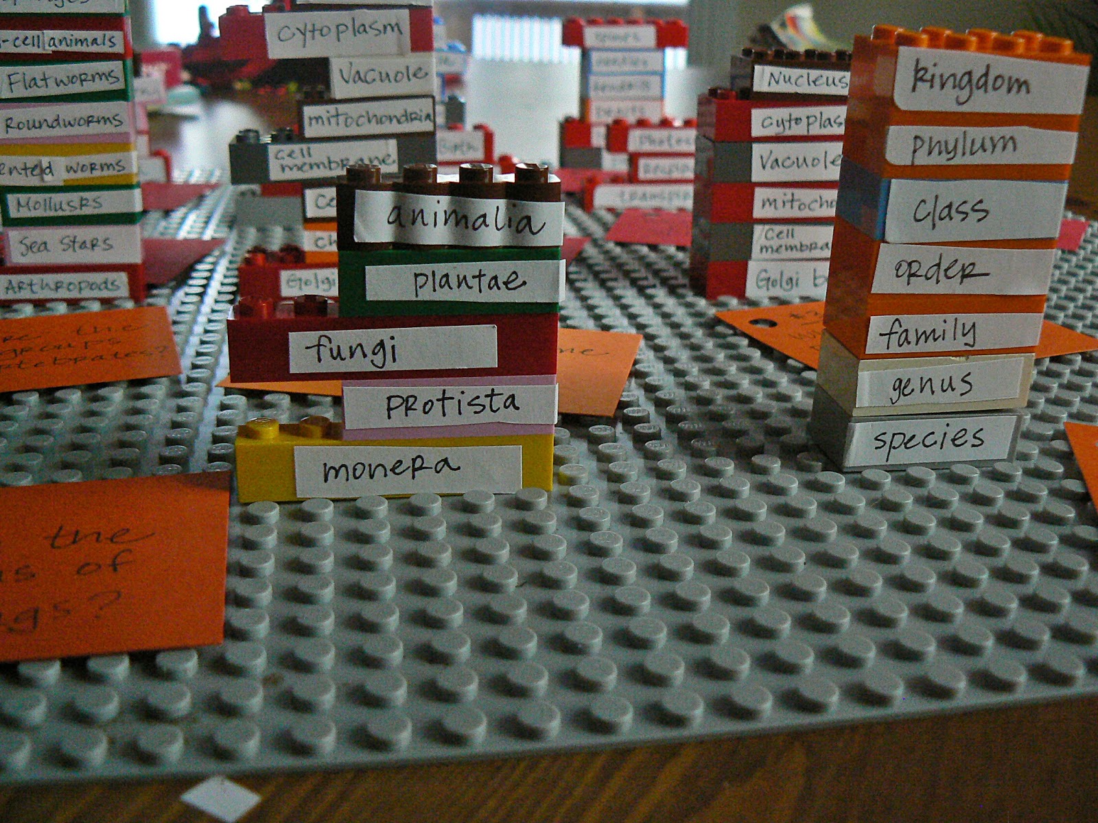 101 Days of Homeschooling: Day 57 / 102 - Reviewing with Legos