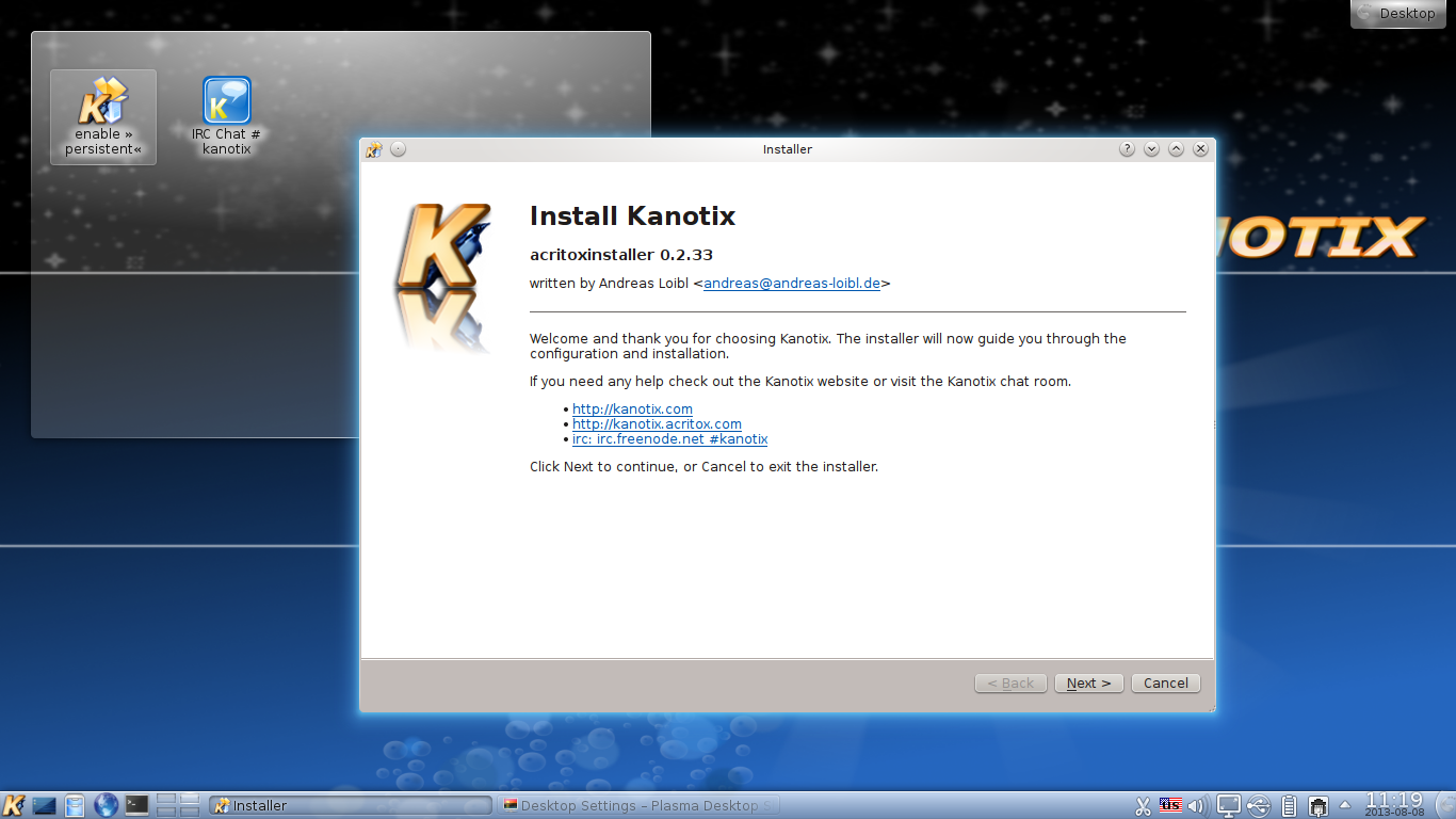 Kanotix Dragonfire LinuxTag 2013 KDE 64 bit REVIEW : Simply efficient ...