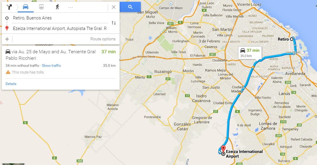 Dos locos por Europa: Como llegar a Ezeiza desde Tandil?