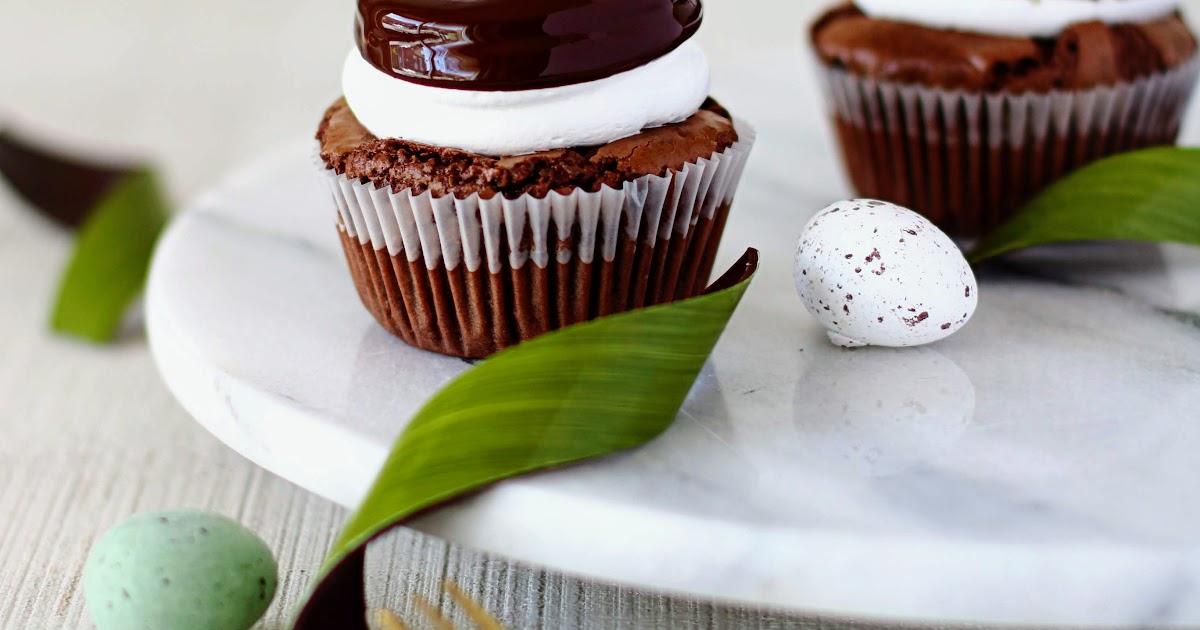 Chocoladecakejes met meringue