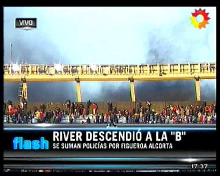 Algunas postales del descenso de River Plate en la TV Argentina | Don ...