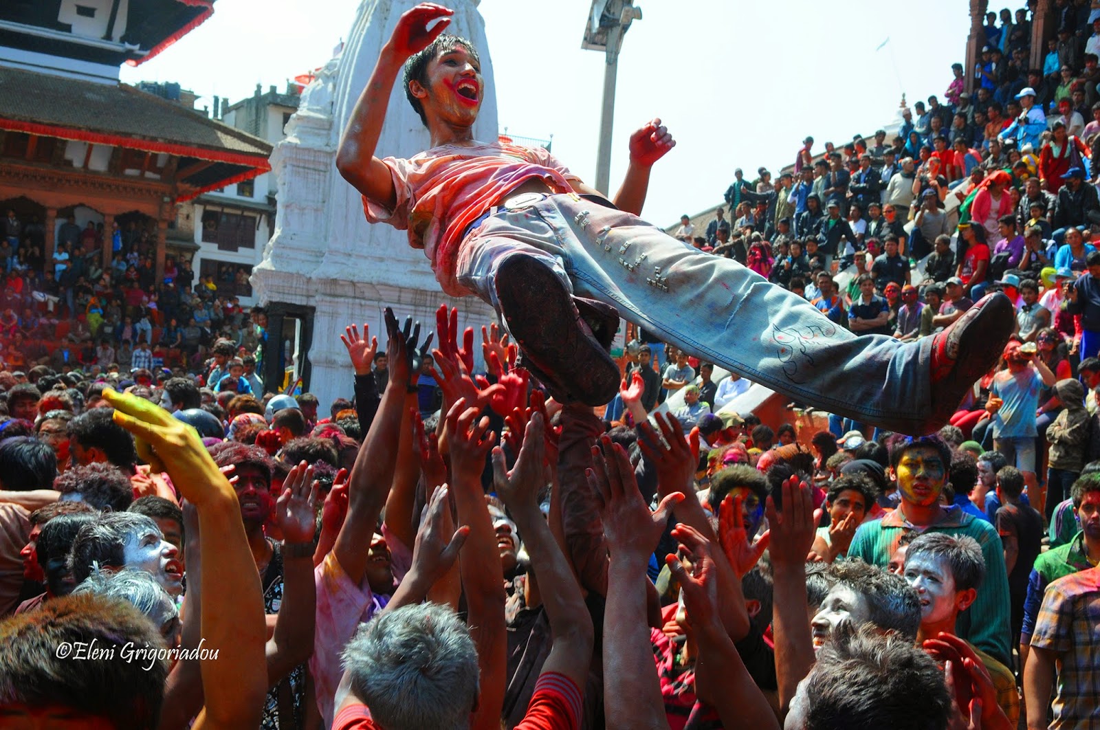 Eleni Grigoriadou : Happy, colorful Holi.