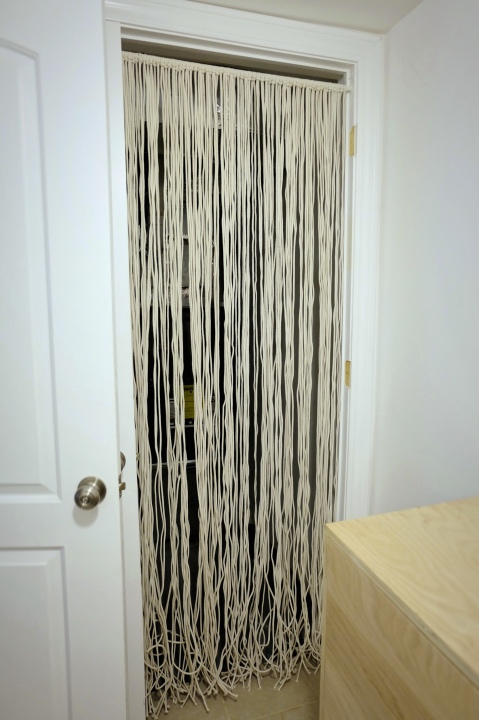 Dip Dyed String Curtain. - Flipping the Flip