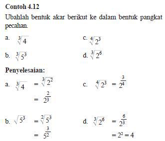 MATERI MATEMATIKA DAN SOAL MATEMATIKA: bilangan berpangkat dan Bentuk akar