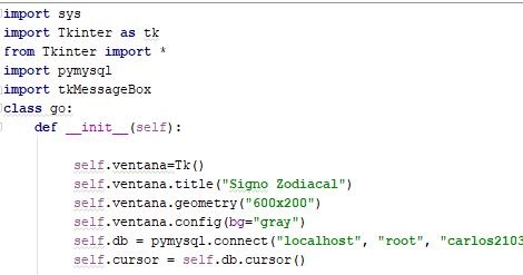 Carlos Ernesto Guzman Rubio: Conexión de Python con Mysql