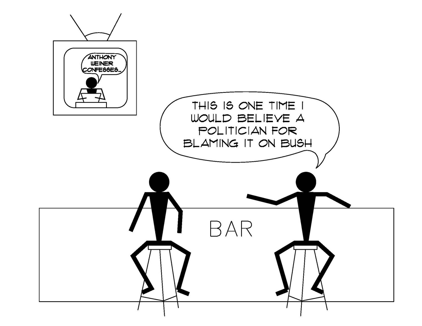 Political Stick Figure Commentary